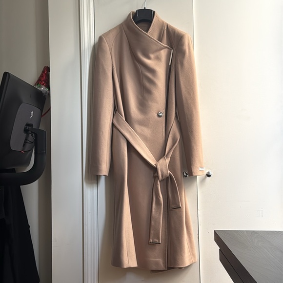 Ted Baker | Jackets & Coats | Ted Baker Rose Midi Wool Wrap Coat With Tags | Poshmark